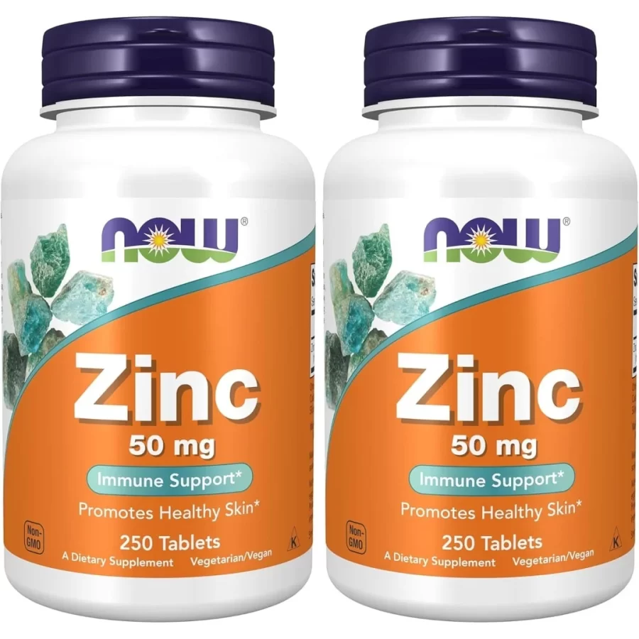 NOW Suplementos, Zinc (gluconato de zinc) 50 mg, apoya las funciones ...